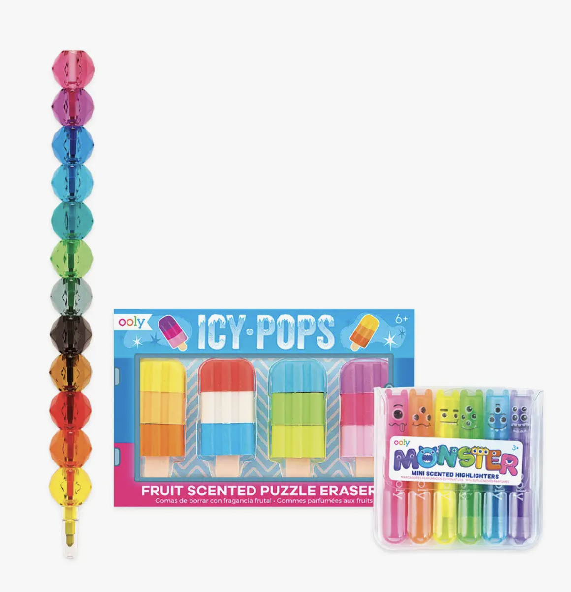 Shop Desk Gift Set - Charm to Charm Stacking Crayon, Mini Monster ...