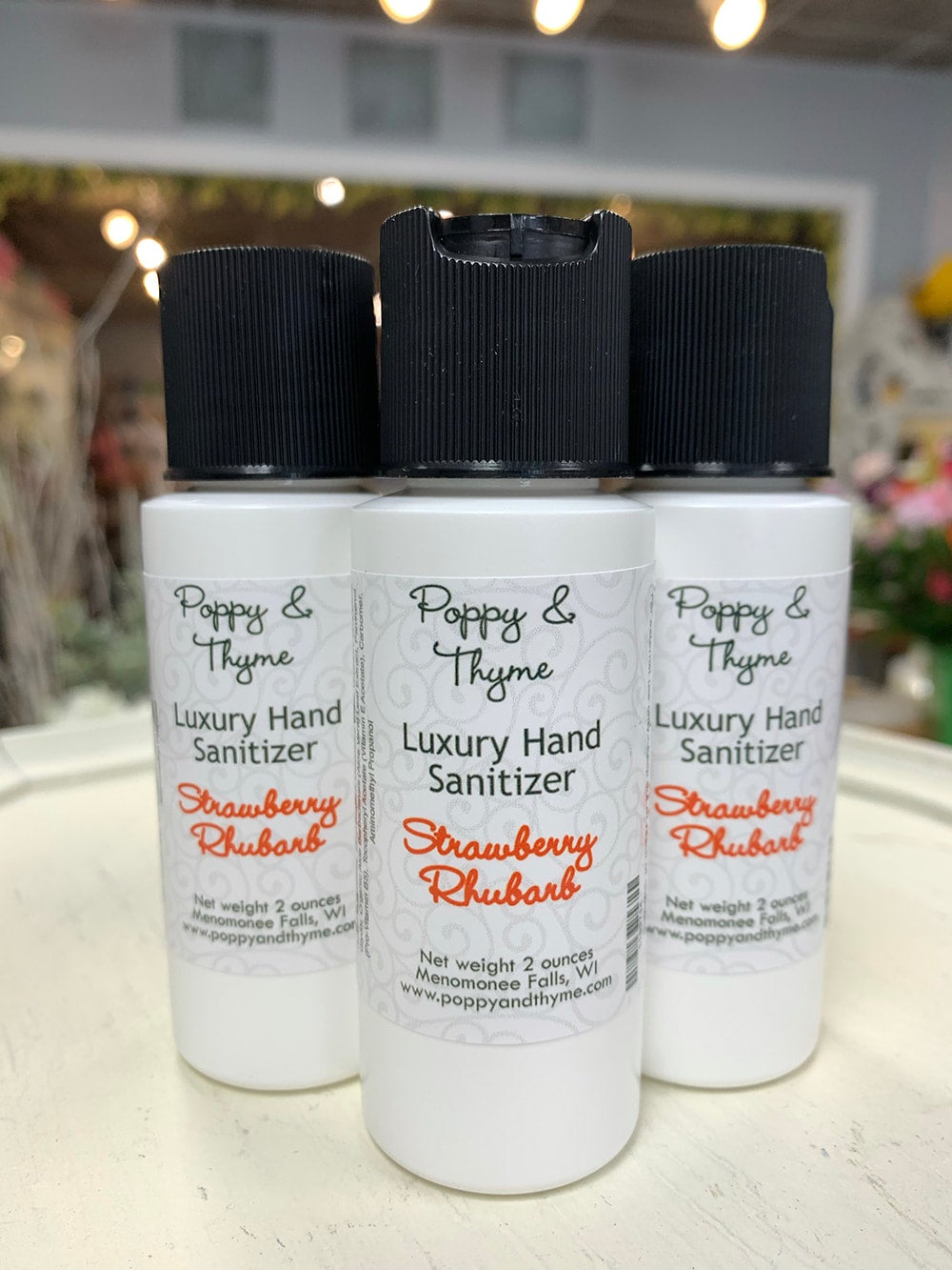 Waterless Hand Sanitizer - Strawberry Rhubarb | Poppy & Thyme ...