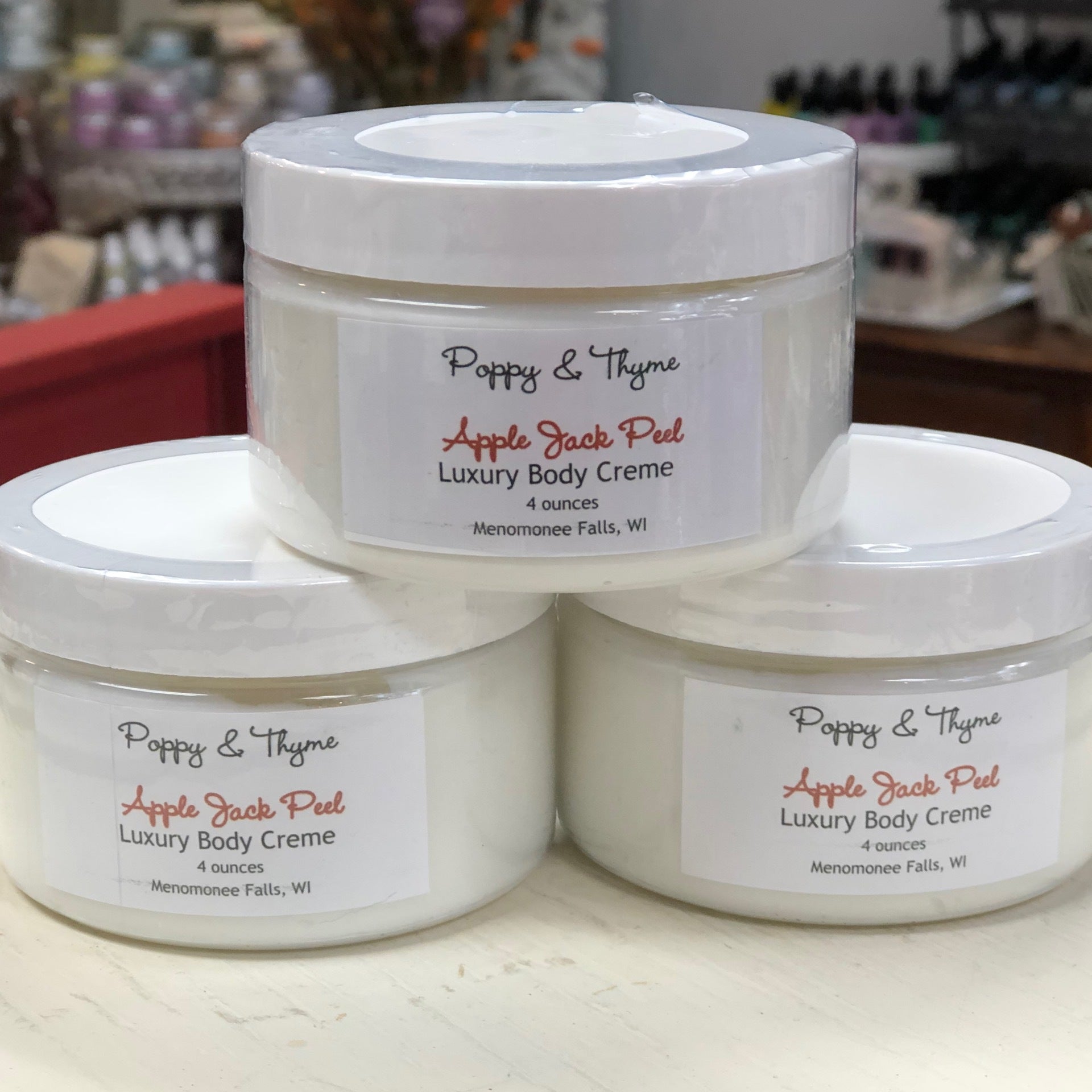 Apple Jack Peel Body Creme | Poppy & Thyme | Menomonee Falls