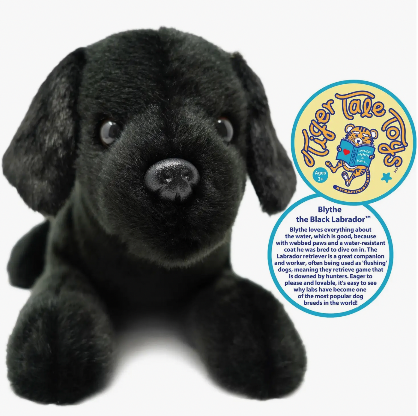 Blythe the Black Lab Stuffed Animal Plush | Poppy & Thyme | Menomonee Falls