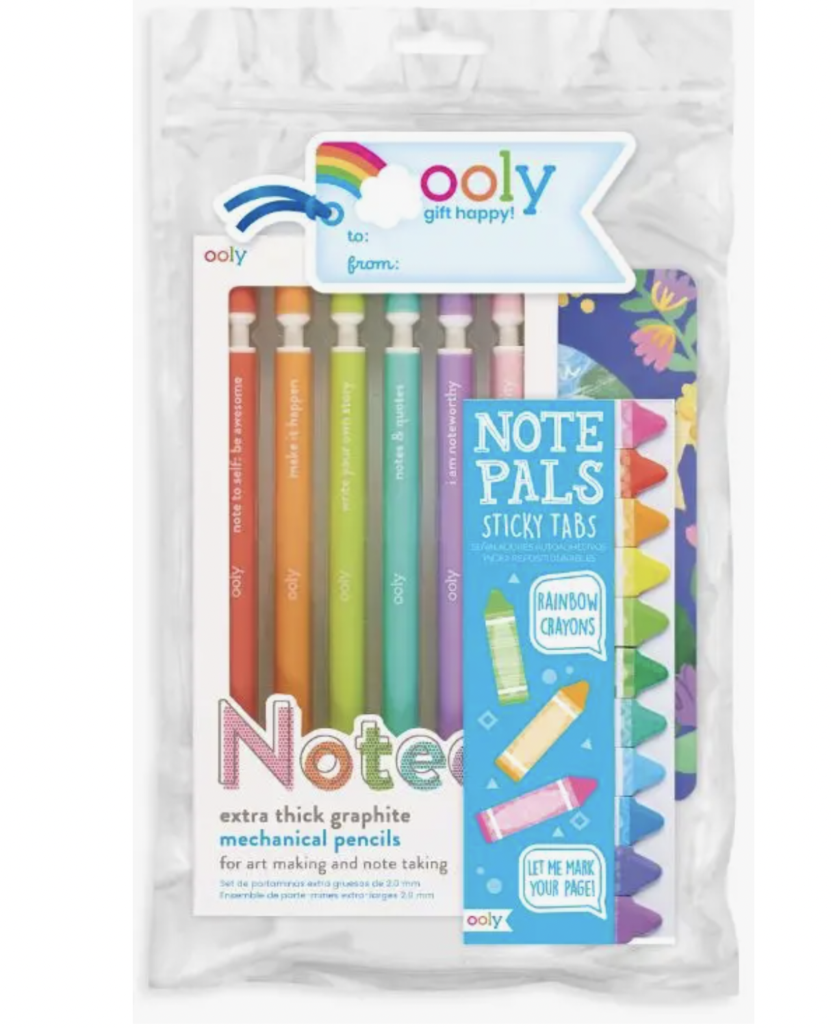 Shop Pastel Rainbows Happy Pack - Noted! Graphite Mechanical Pencils ...